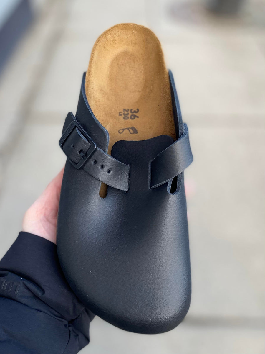 Birkenstock - Boston PRO - Black – Walk Rite Shoes