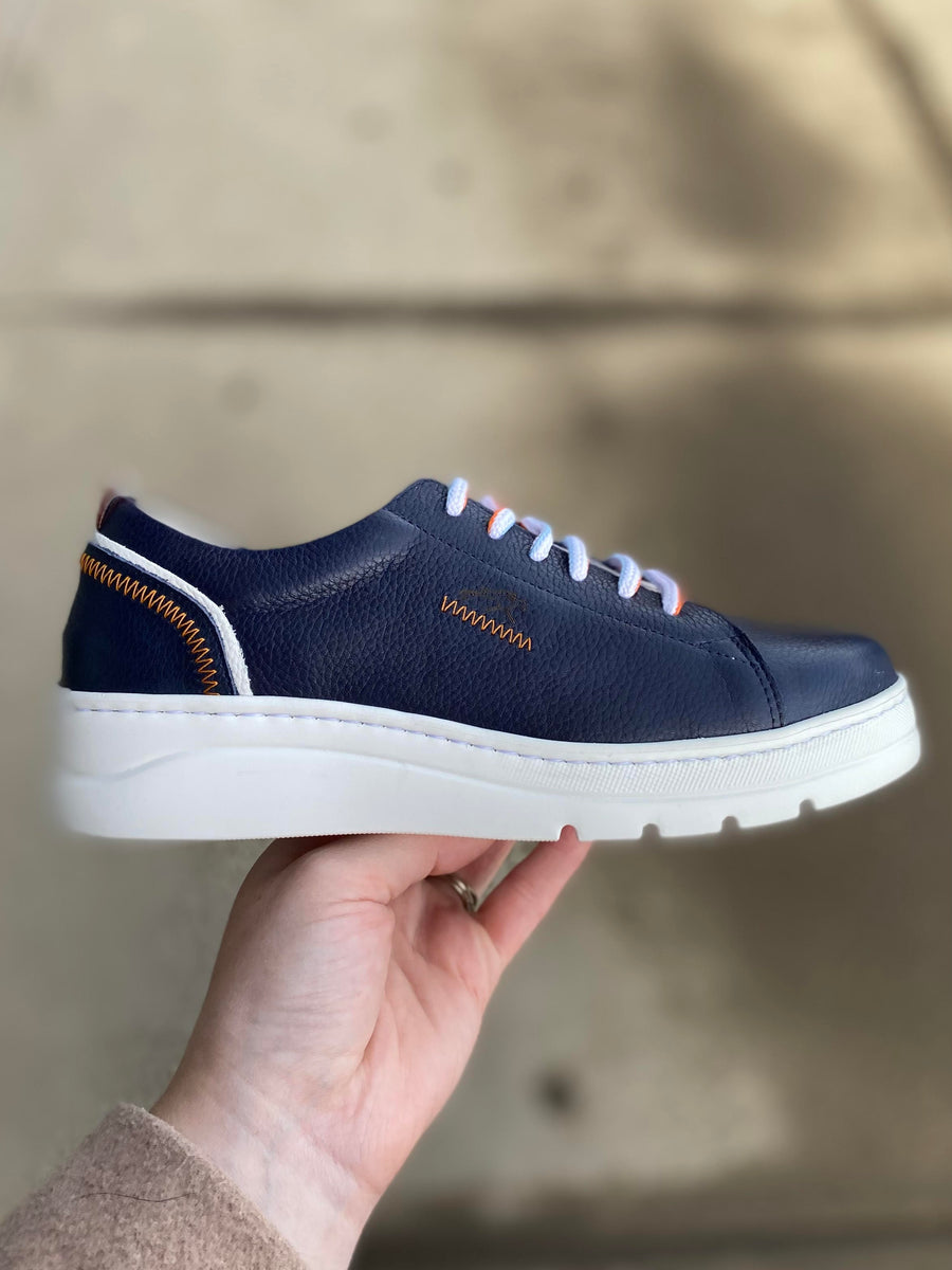 Fluchos - Pompas - Navy – Walk Rite Shoes