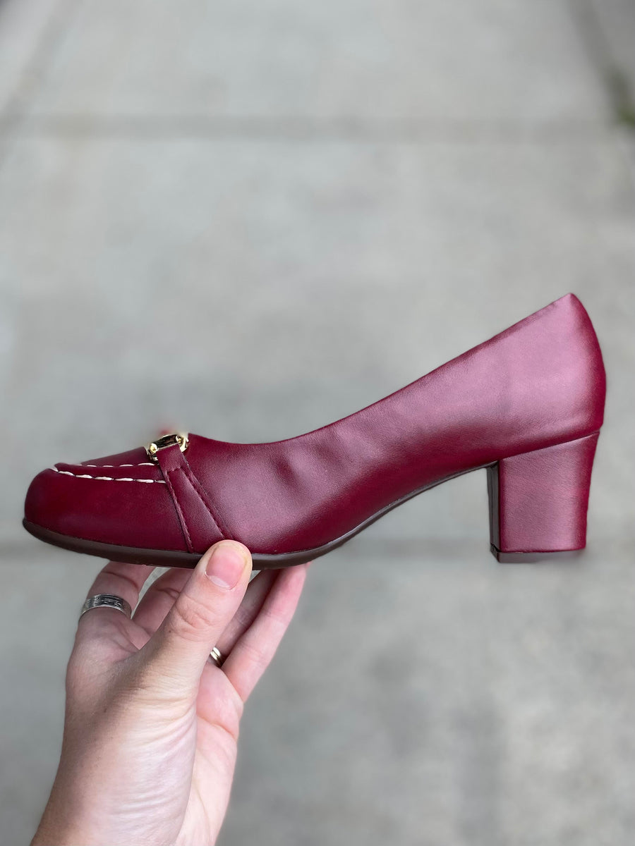 Piccadilly - Loafer Heel - Ruby – Walk Rite Shoes